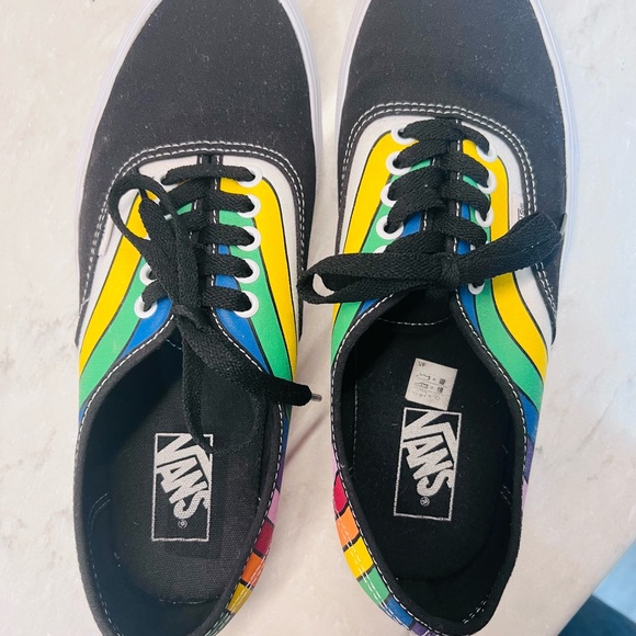 Vans | Shoes | Vans Authentic Rainbow Tennis Shoes Sneakers Skate Shoes ...